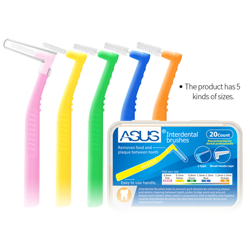 20Pcs 0.6-1.5mm Interdental Brushes Health Care To... – Grandado