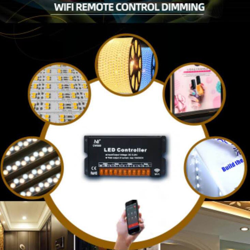 High Speed 50A wifi LED strip smart remote Control... – Grandado