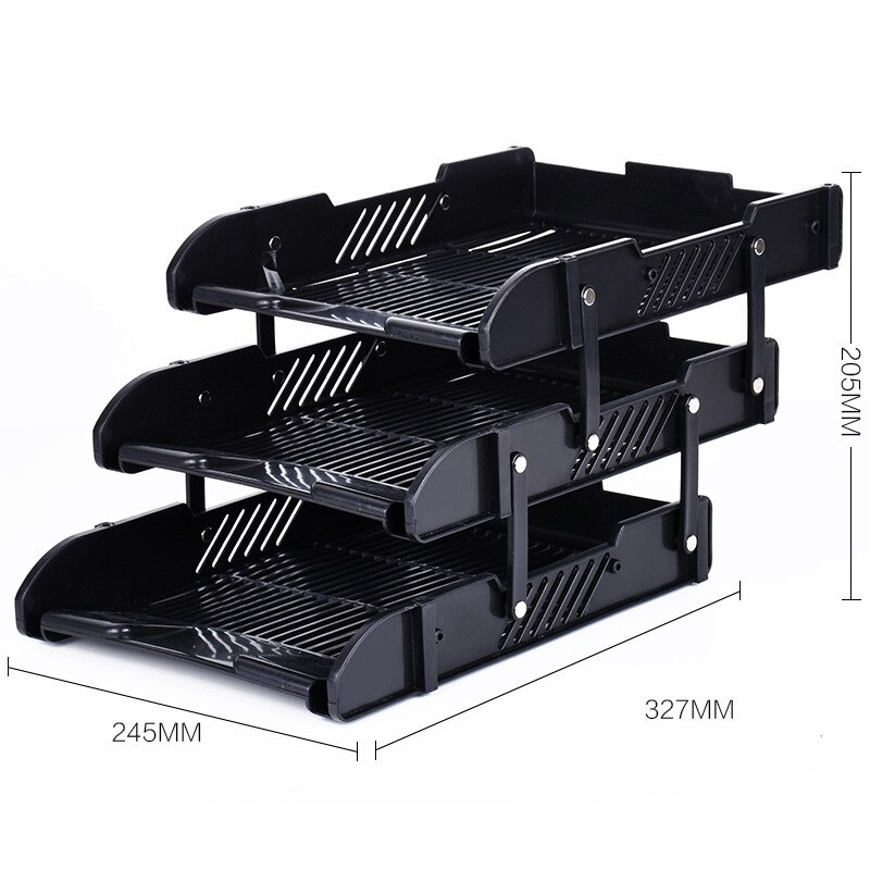 Adjustable 3 Layers PS Desk A4 Document File-Tray ... – Grandado