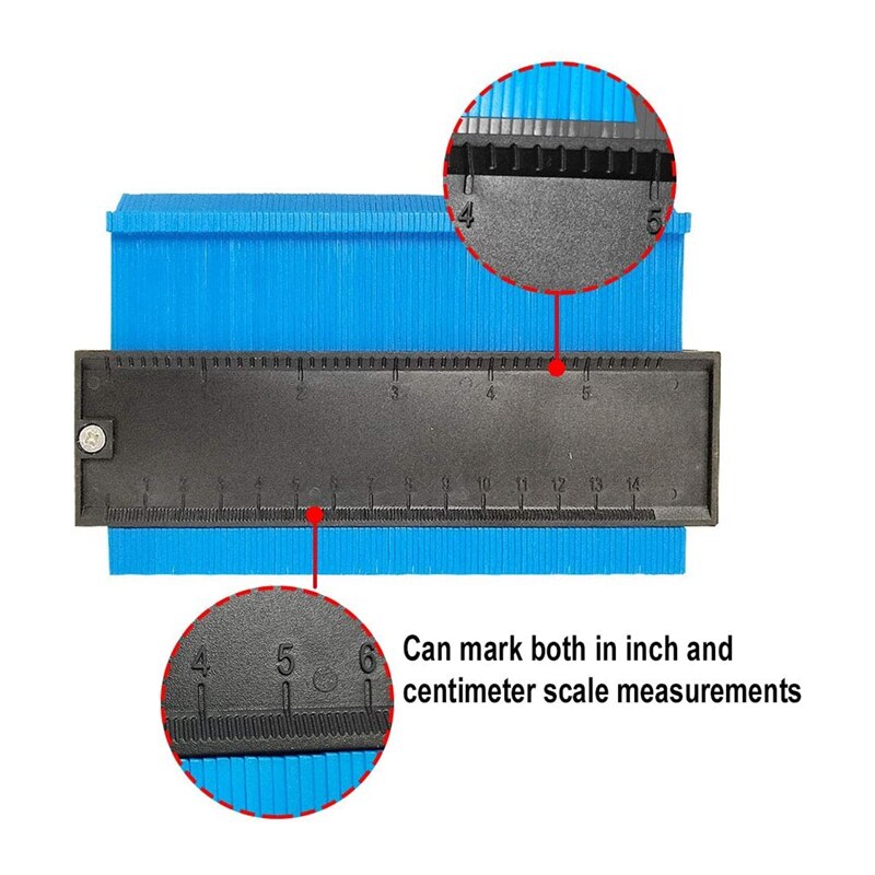 -3 Pcs Plastic Contour Gauge Duplicator 5 Inch 6 I... – Grandado