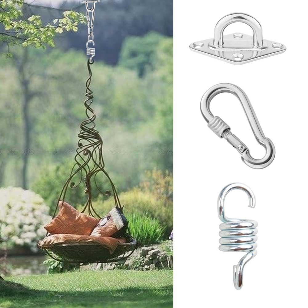Hammock Chair Hanging Accessories Kit Spring+Swive... – Grandado