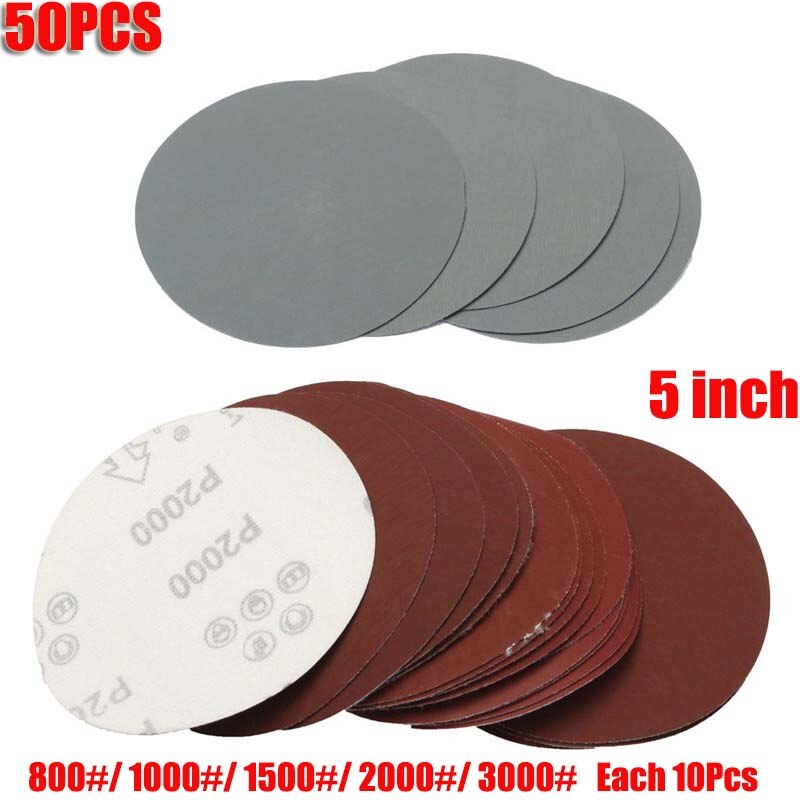 50Pcs 5/6 Inch Round Sandpaper Disk Sand Sheets 12... – Grandado