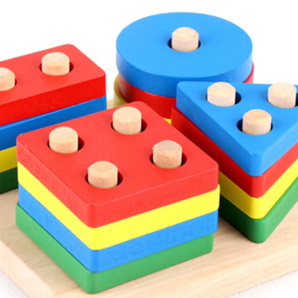 Portable Size Wooden Puzzles Teaching Aids Geometr... – Grandado