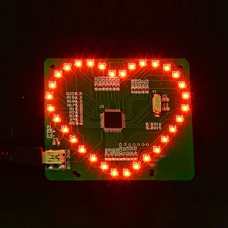 JHD-Heart Shape Breathing Lamp Kit SMD LED Light W... – Vicedeal