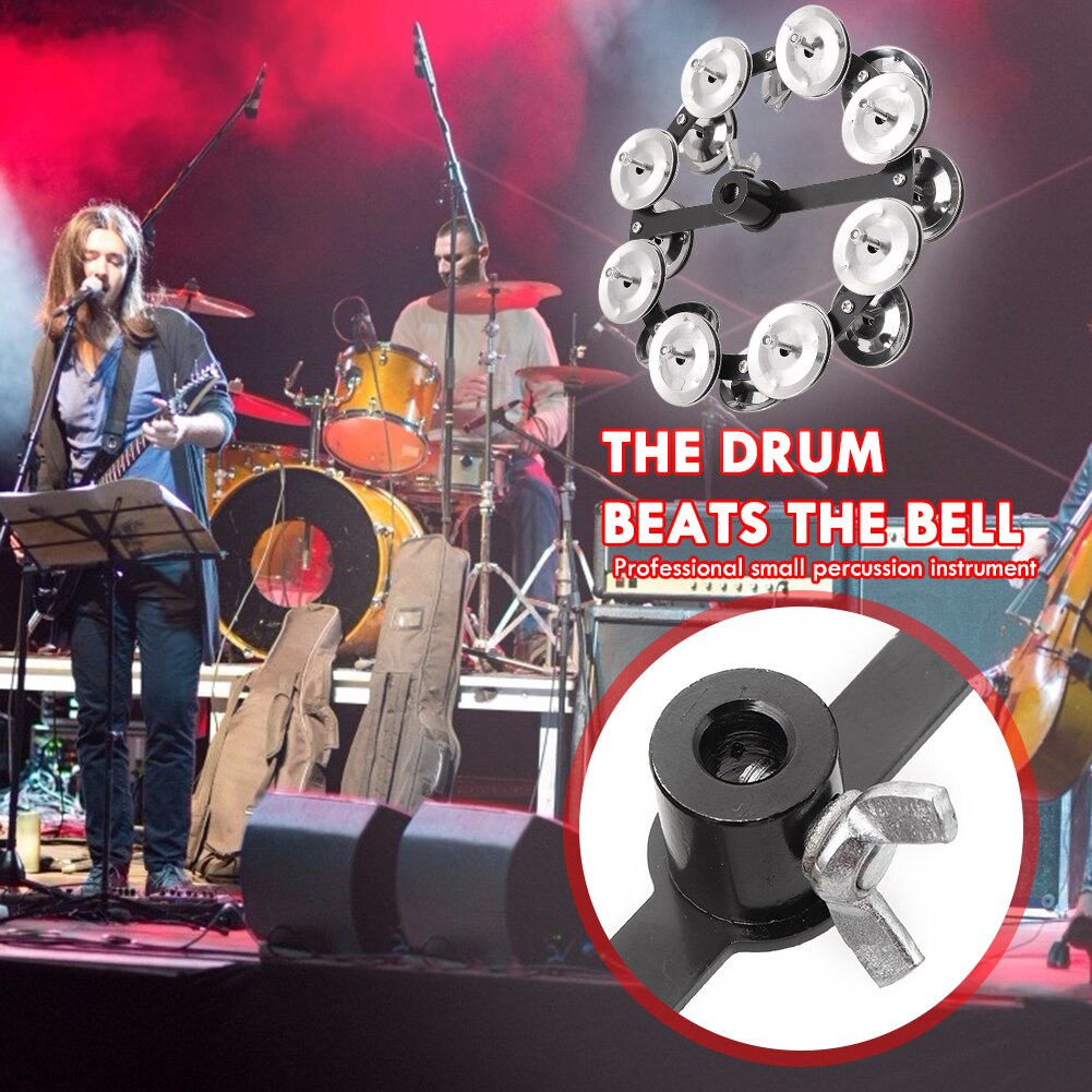 Drum Bekkens Hi Hoed Tamboerijn Staal Bells Met Ri... – Vicedeal