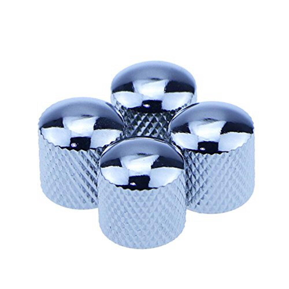 4 Stuks Chrome Metal Dome Knoppen Volume Tone Cont... – Grandado