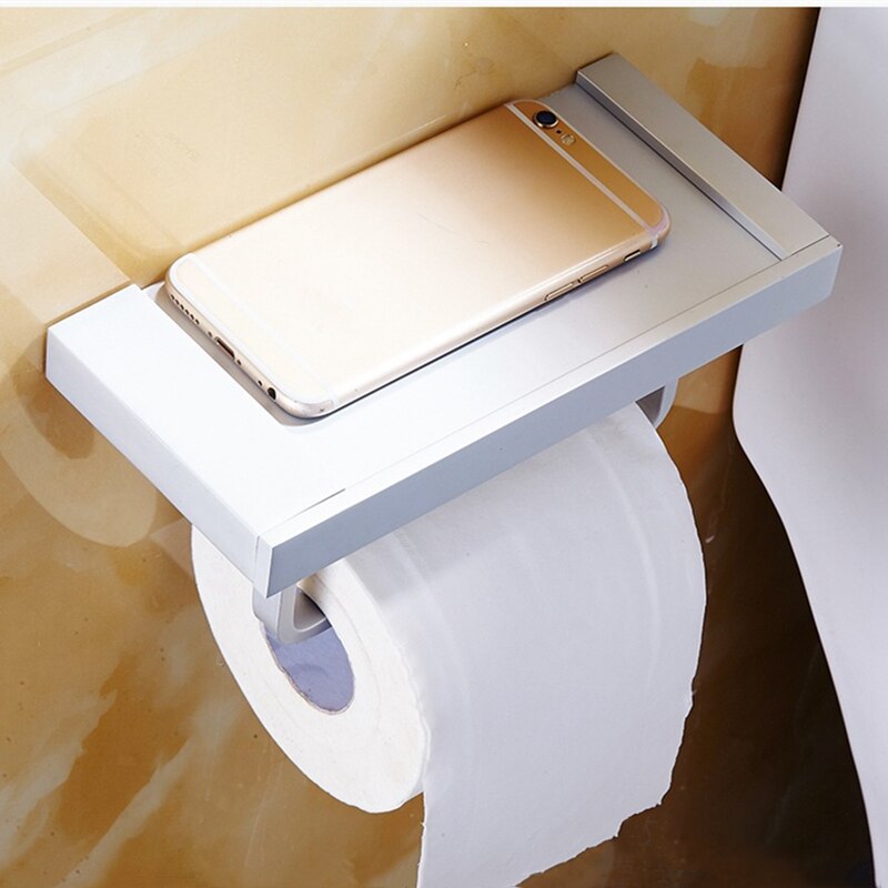1PC White Toilet Paper Holder Aluminum Tissue Pape... – Grandado