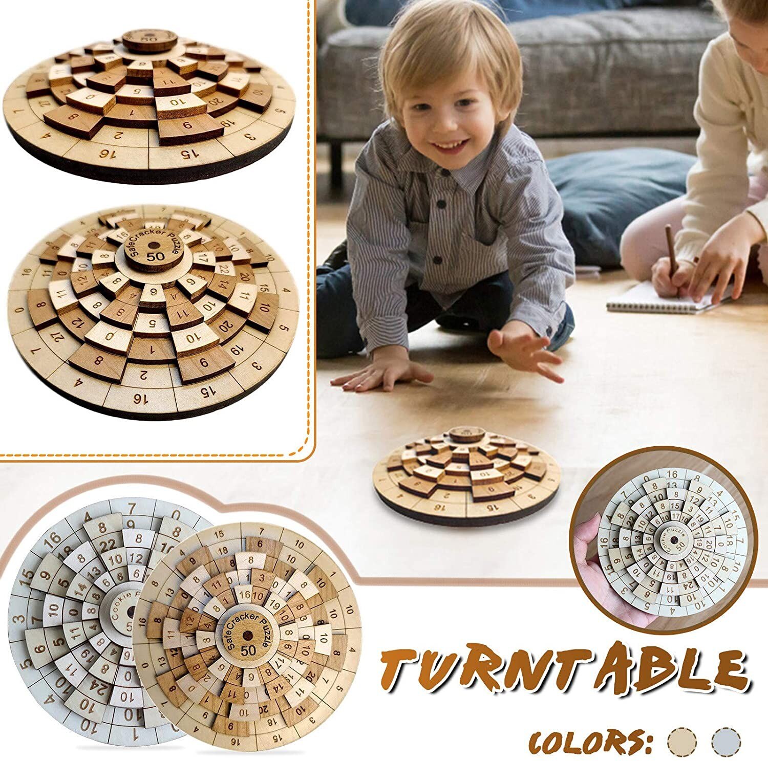 Puzzles Digital Huarong Road Wooden Puzzle 50 Digi... – Grandado