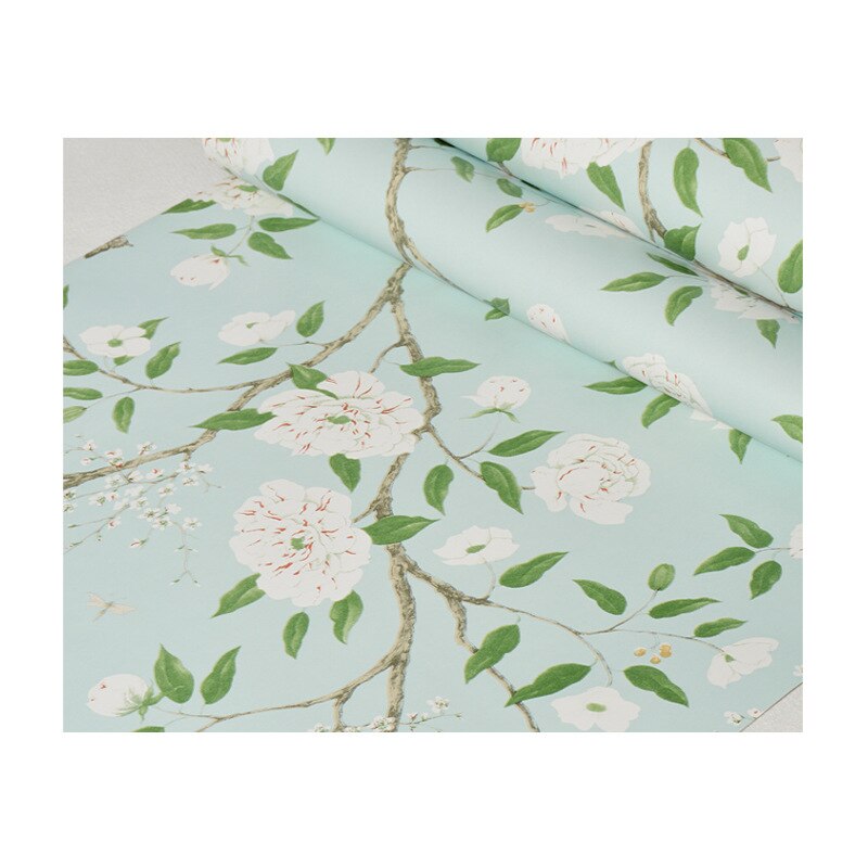 American Country Pastoral Wallpaper Green Color Hi... – Vicedeal