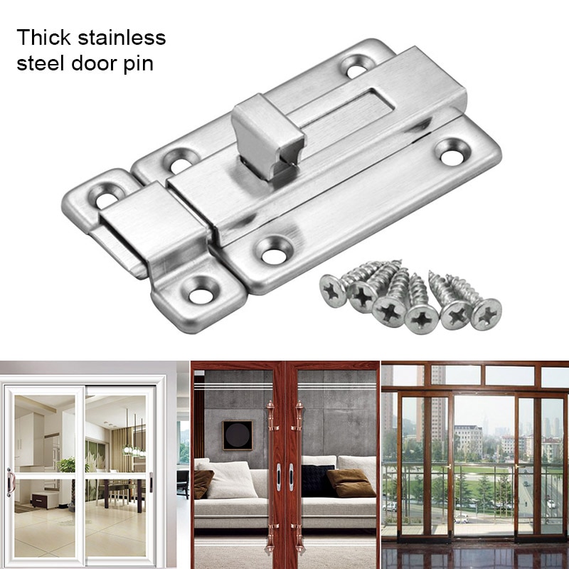 Stainless Steel Door Bolts Latch Sliding Door Lock... – Vicedeal