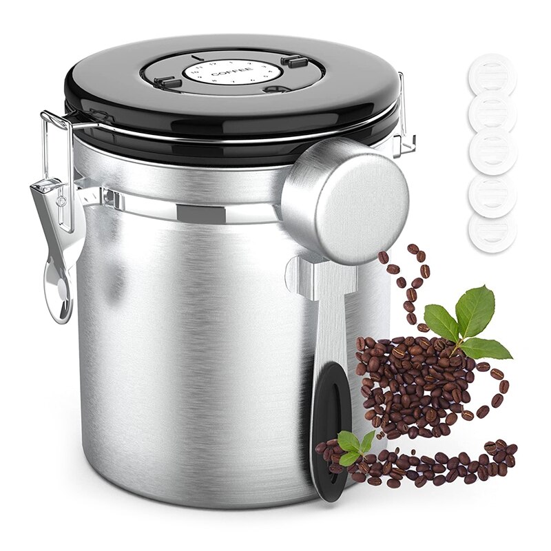 Kaffee Kanister Für Boden Kaffee Mit Scoop, Datum ... – Grandado
