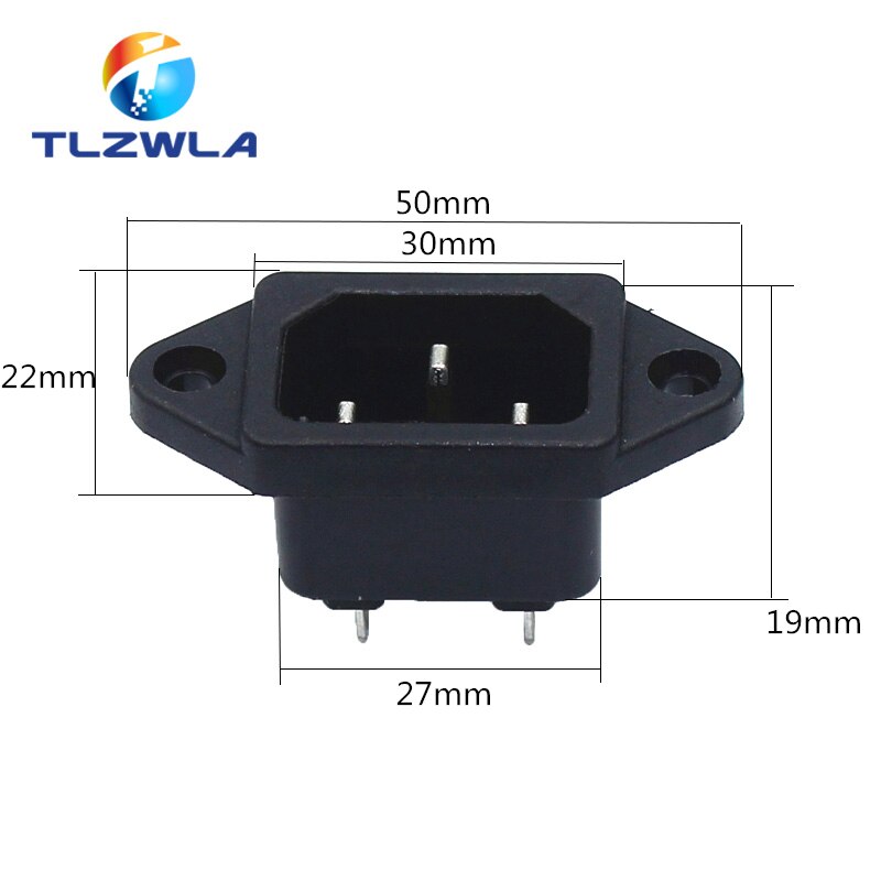 10pcs IEC320 C14 AC Power Socket 250V 10A 3-pin Wi... – Grandado