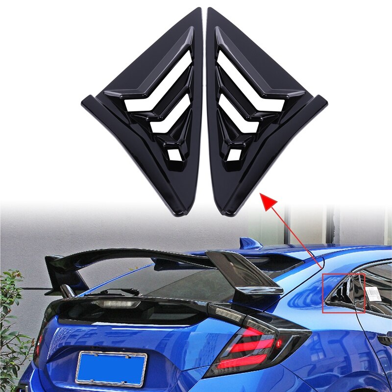 Auto Side Vent Window Louvre Shutter Covers Trim V... – Vicedeal