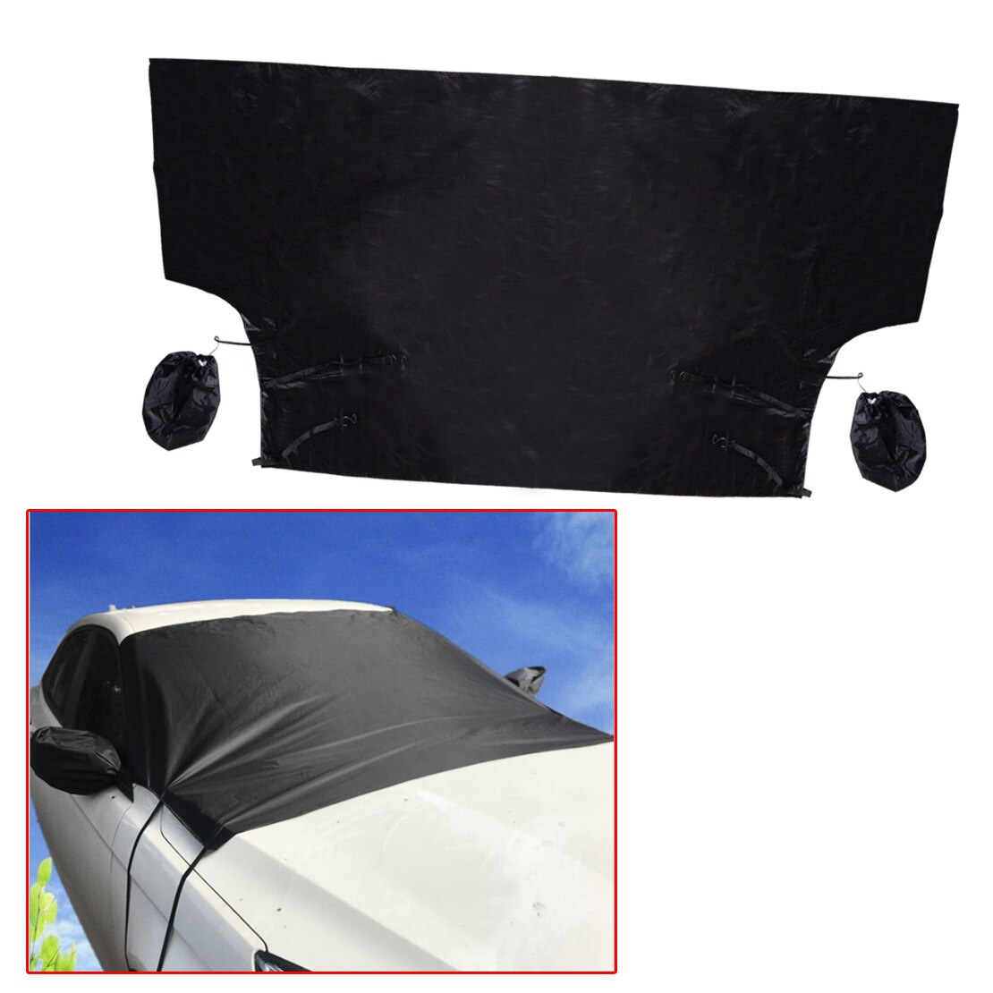 Beler oto evrensel siyah araç ön camı kar güneş ör... – Grandado