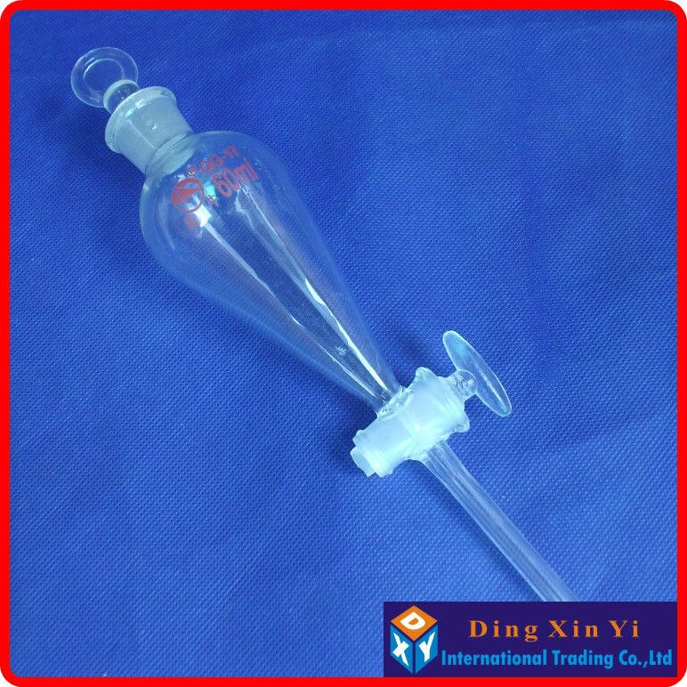 (2 pcs/lot)60ml pear shape separatory funnel, pear... – Vicedeal