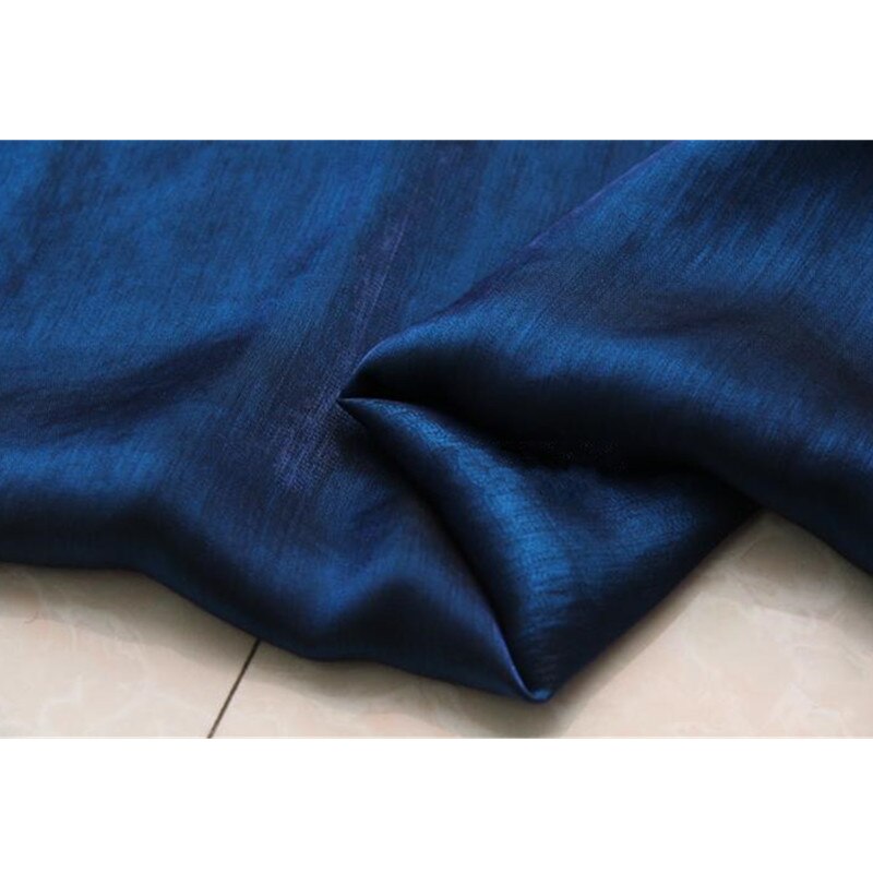 CF474 Changeable Dark Blue tencel fabric Cotton Fa... – Grandado