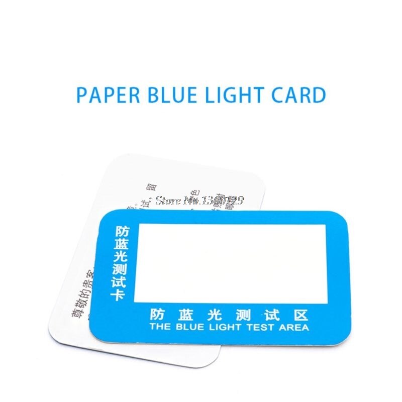 10pc PVC Anti-Blue Light Test Card Test Light Glas... – Grandado