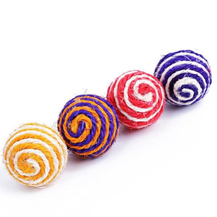1Pcs Kat Huisdier Sisal Touw Weave Bal Teaser Spel... – Grandado