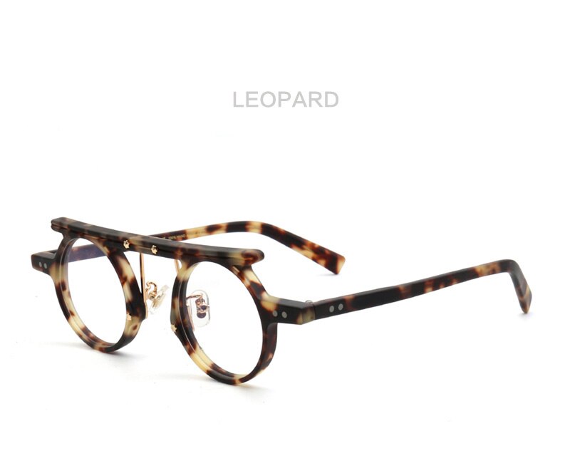 Acetate Round Hyperopia Eyeglasses Frames Men Vint... – Grandado