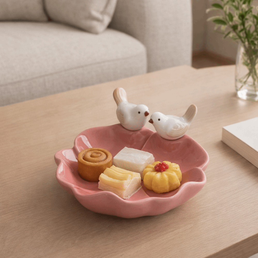 Multi-functional Handmade Bird Shaped Pastry Plate... – Grandado