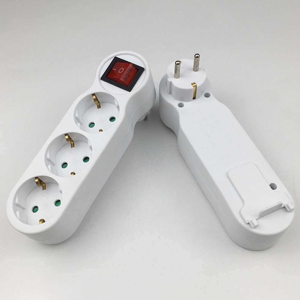 European Style Electric Plug 3-way Socket Extensio... – Grandado