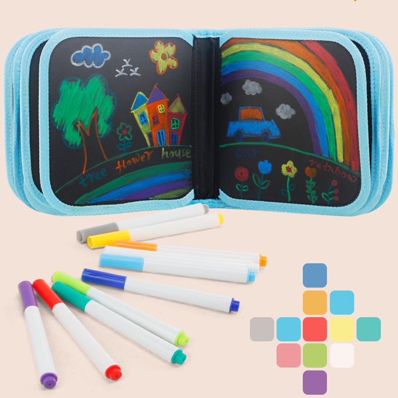 Kid Portable Painting Book Double-sided Erasable D... – Vicedeal