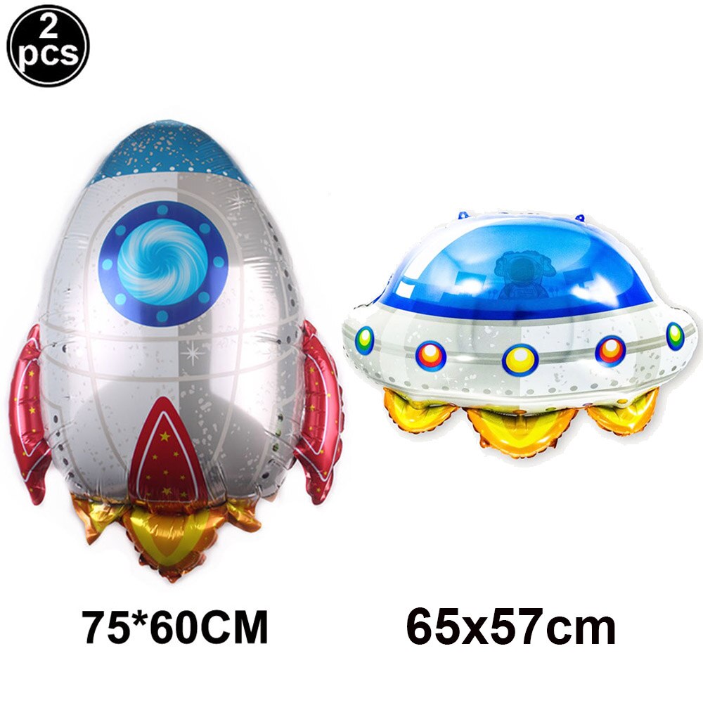 2pcs /Set Space Balloons Space Rocket Astronaut fo... – Grandado