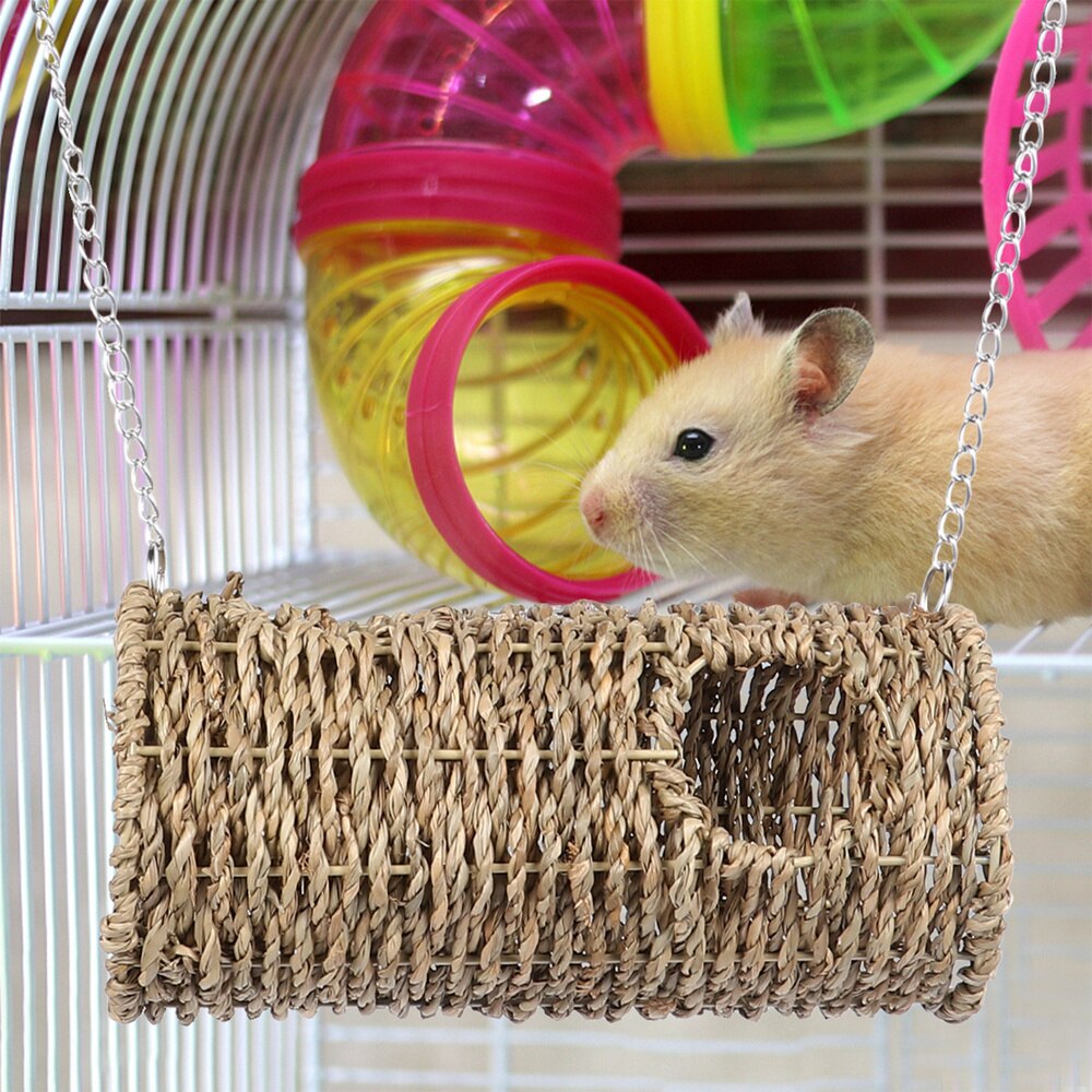 Hamster Tunnel Huis Pet Stro Nest Hut Habitat Met ... – Grandado