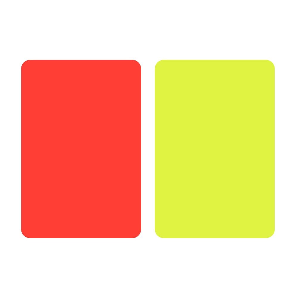 2PCS Soccer Referee Red Yellow Cards PVC Football ... – Grandado