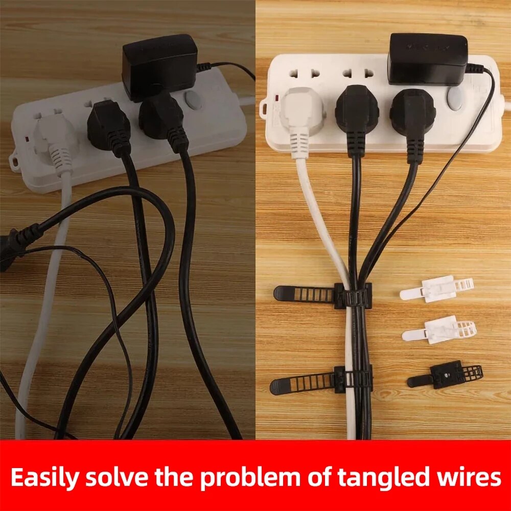 5/20PCS Adhesive Cable Organizer Clips Adjustable ... – Grandado