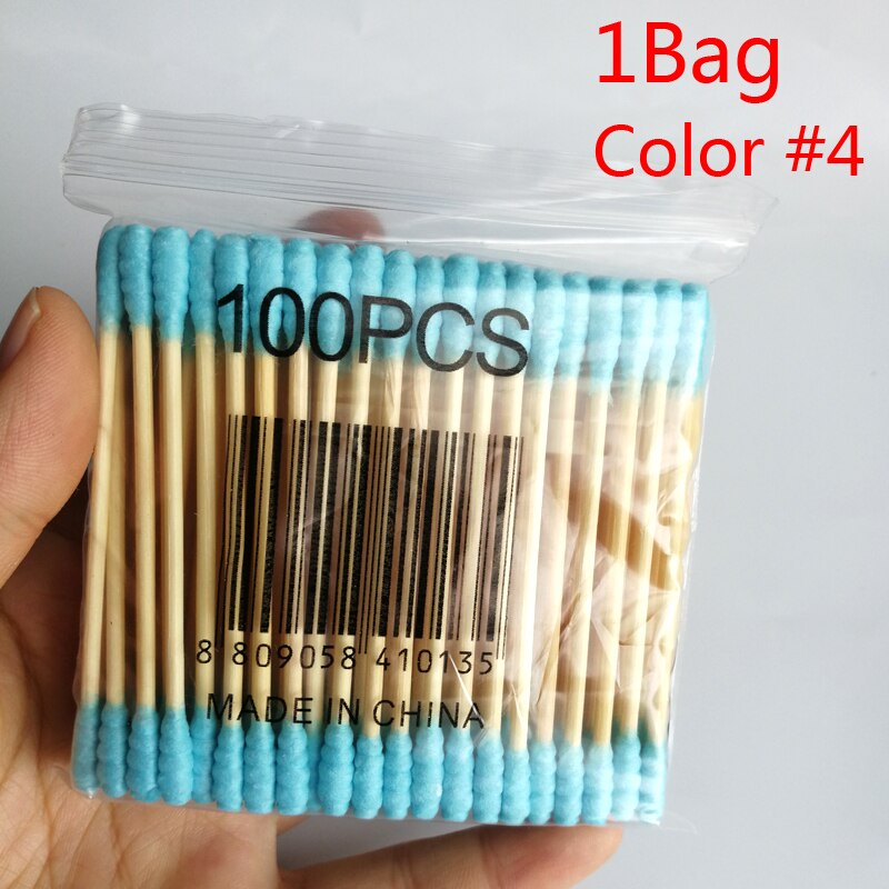 100pcs/ Pack Double Head Cotton Wool Swab Bud Wood... – Grandado