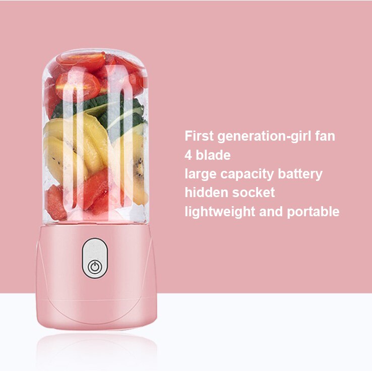 400Ml Draagbare Usb Oplaadbare Sap Machine Smoothi... – Vicedeal