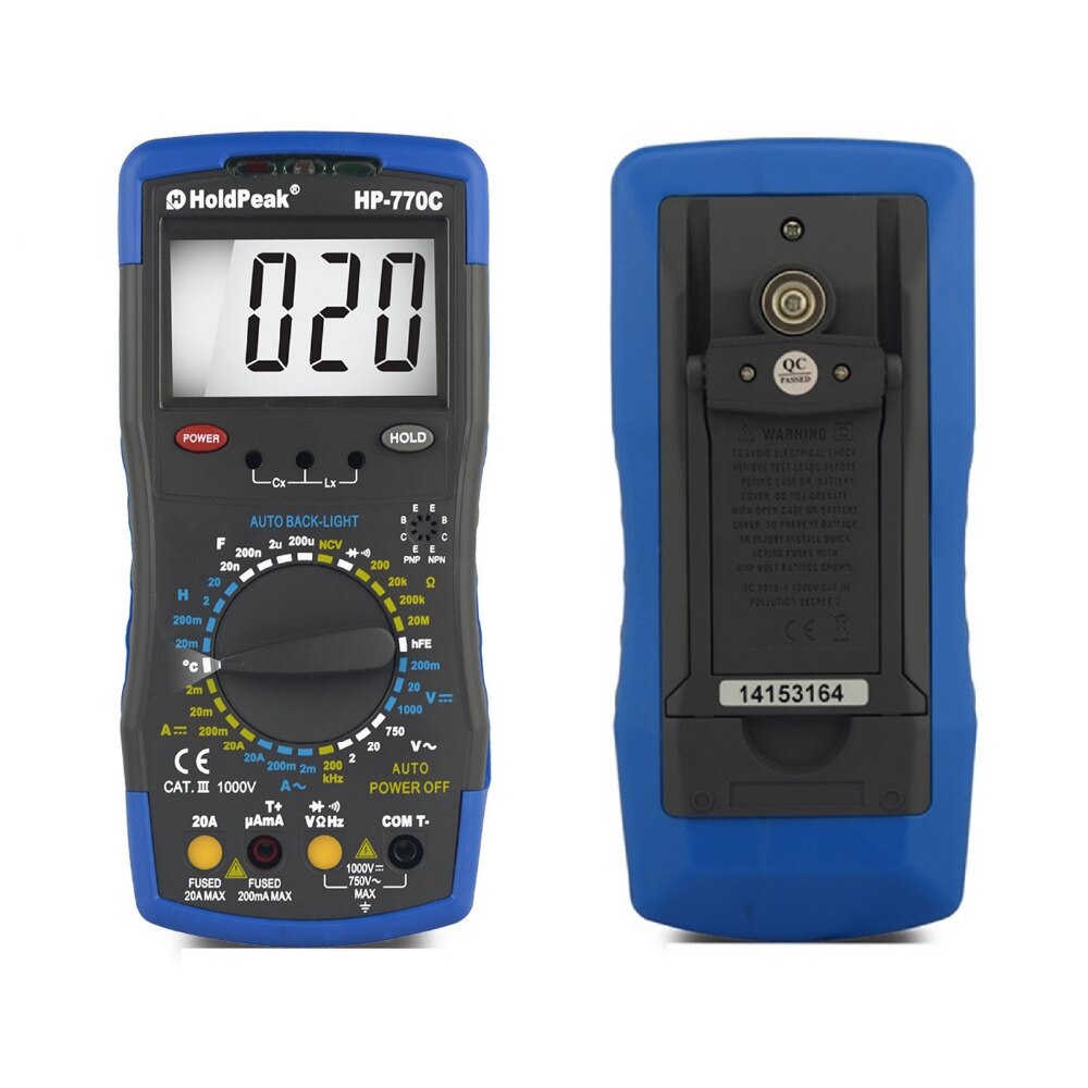 HoldPeak Digital Multimeter Digital Inductance Met... – Vicedeal