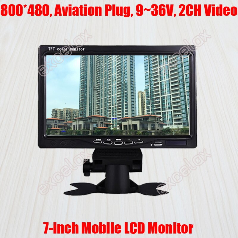 7-Inch 800x480 Aviation Plug Port 2CH Video Mobile... – Grandado