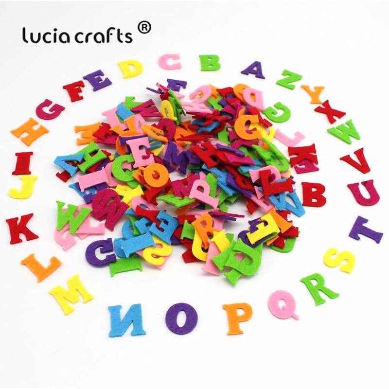 Lucia crafts Random 100pcs Alphabet Number 0-9 Fel... – Grandado