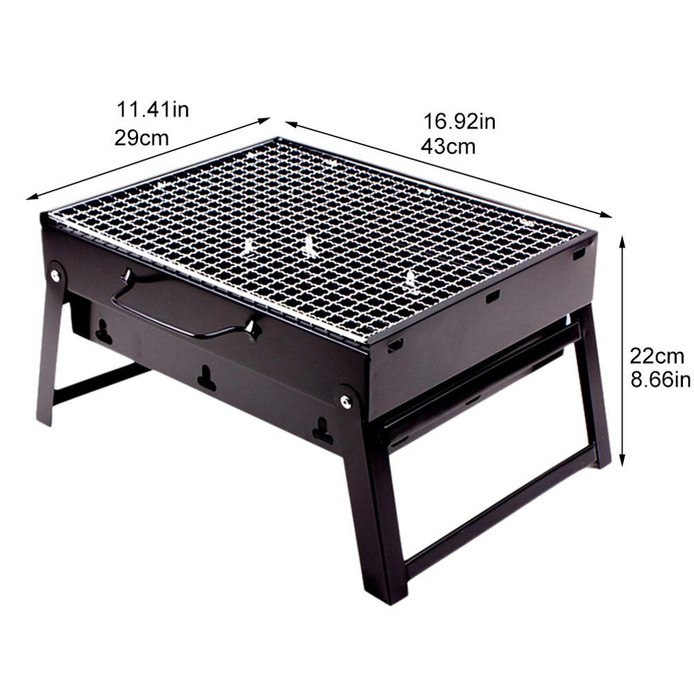 Mini household charcoal barbecue grill outdoor bbq... – Grandado