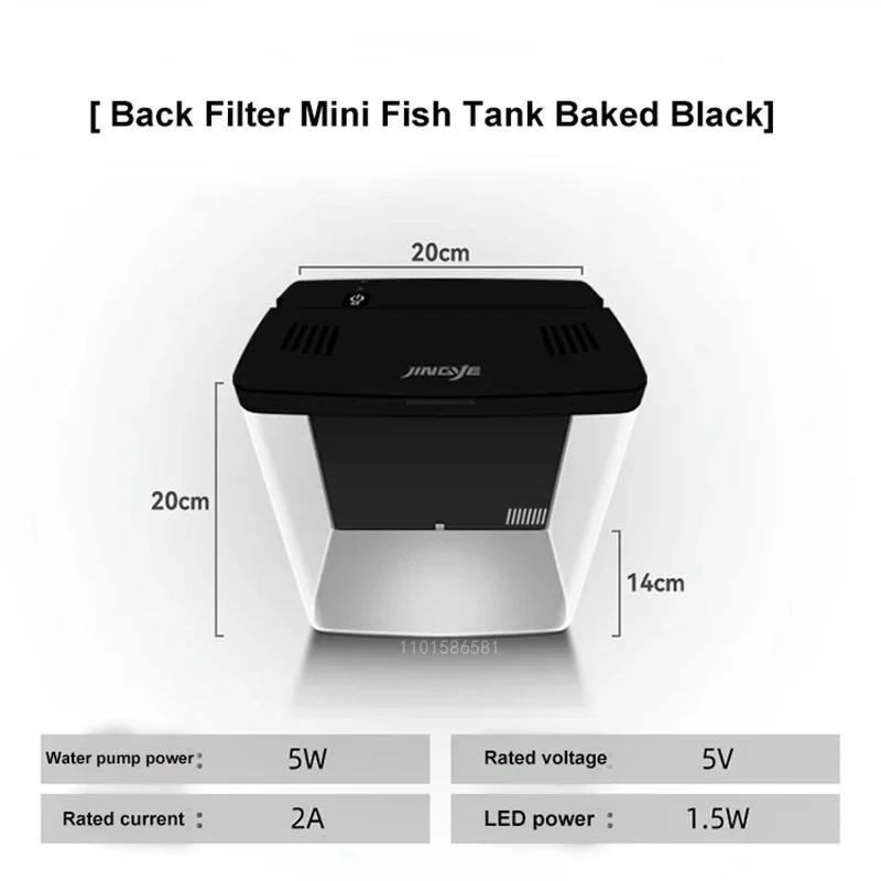 6L Aquarium Integrated Filter Oxygen Supply Light ... – Grandado