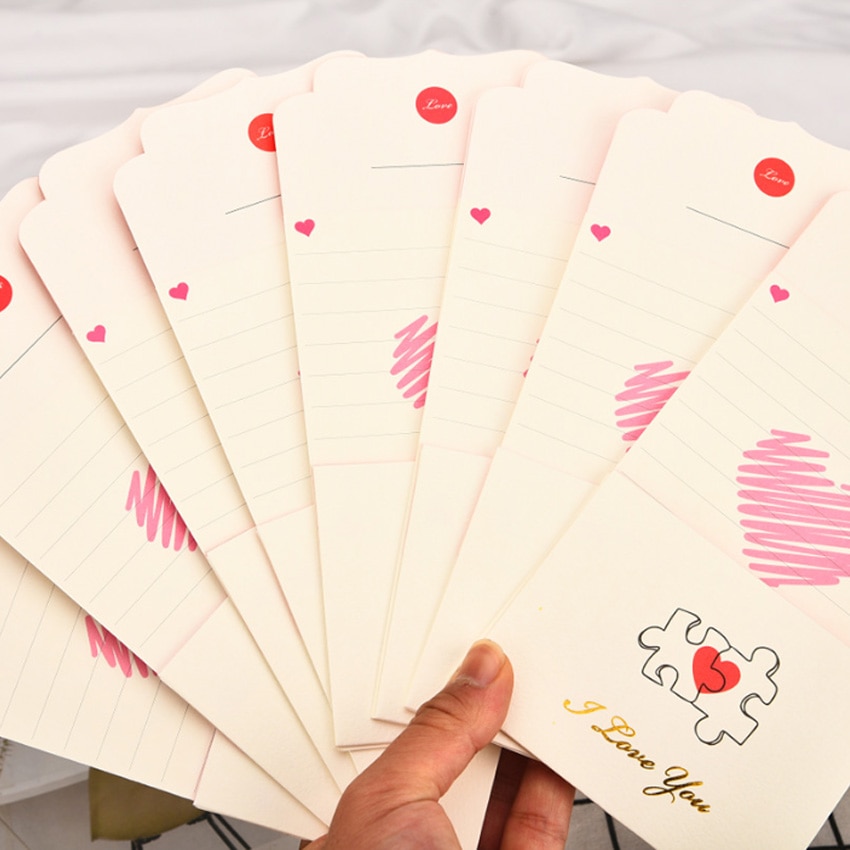 4pcs/pack Lovely Love you Folding Letter Paper DIY... – Grandado