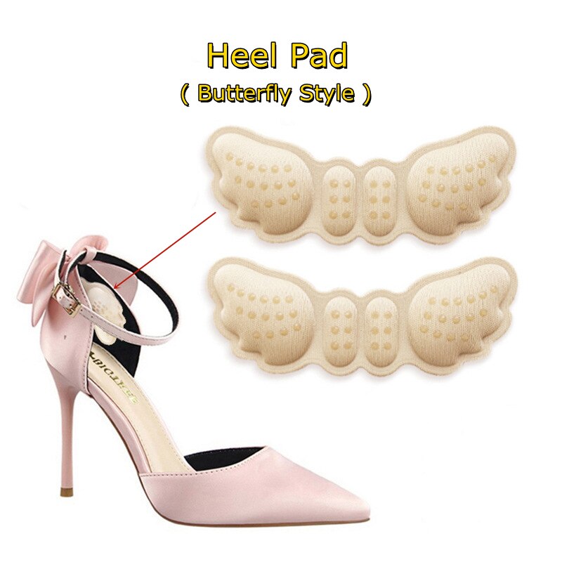 1Pair High Heel Pads Butterfly Style 4D Heel Patch... – Vicedeal