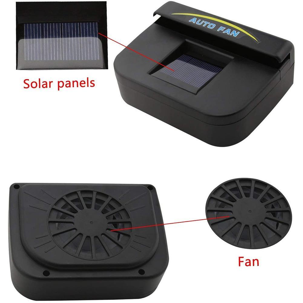 Solar Portable Exhaust Fan Car Fan Car Ventilating... – Grandado
