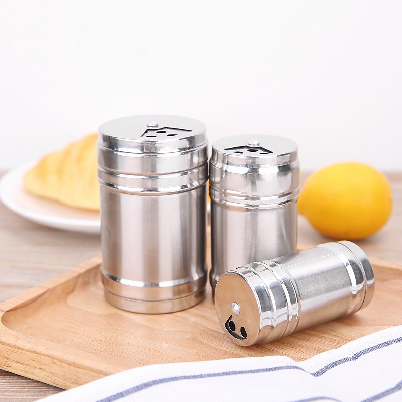 Stainless steel spice jar salt and pepper shakers ... – Grandado