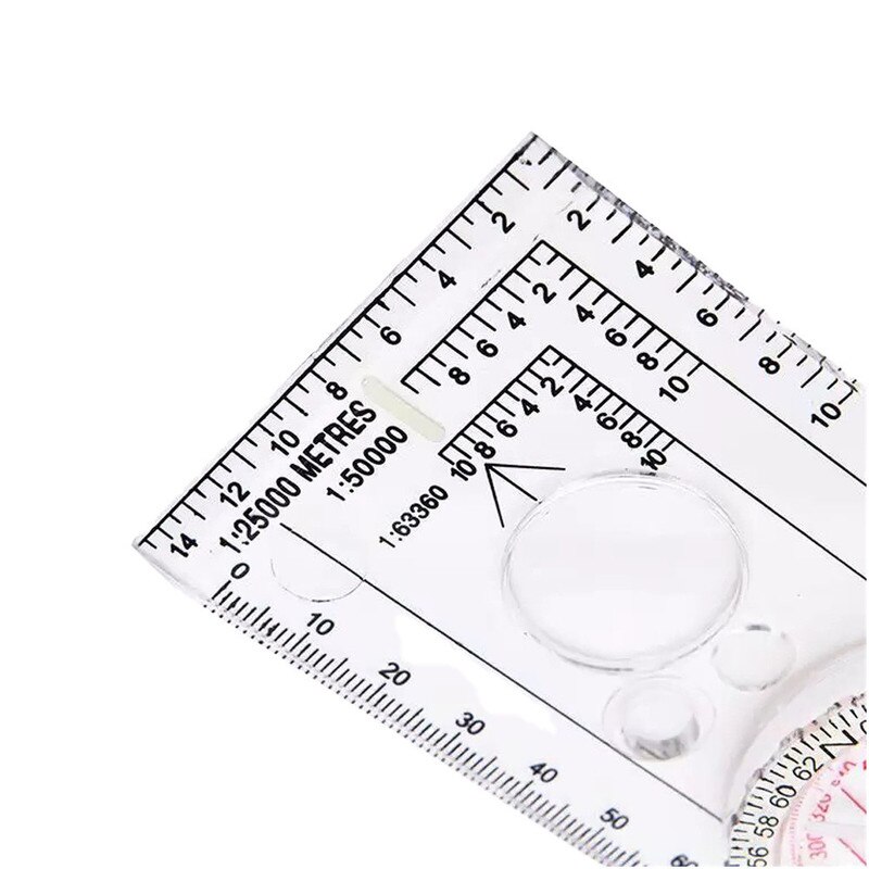 1pc Drawing Scale Compass Folding Map Ruler Buckle Vicedeal