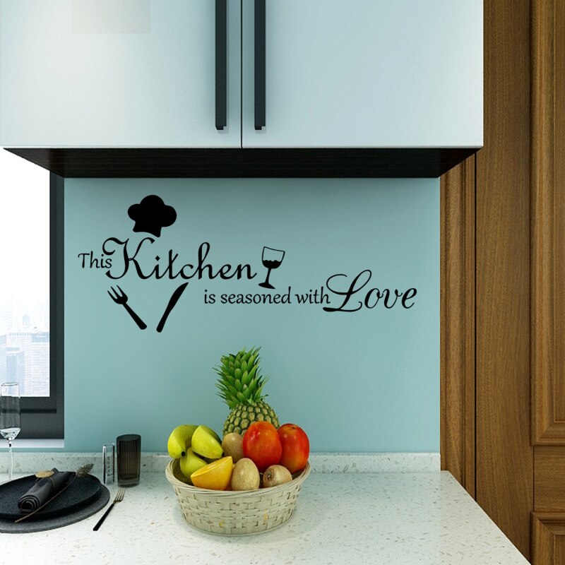 Kitchen Pattern Wall Sticker Kitchen Dining Living... – Vicedeal