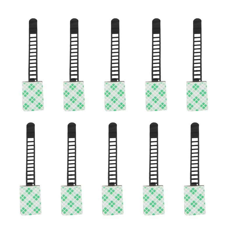 40Pcs Black Sticky Adjustable Wire Ties Cable Clip... – Grandado