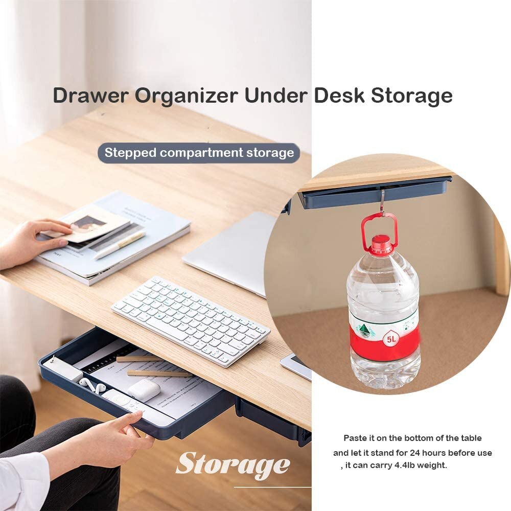 Under The Desk Drawer Type Key Storage Box Desk Bo... – Vicedeal