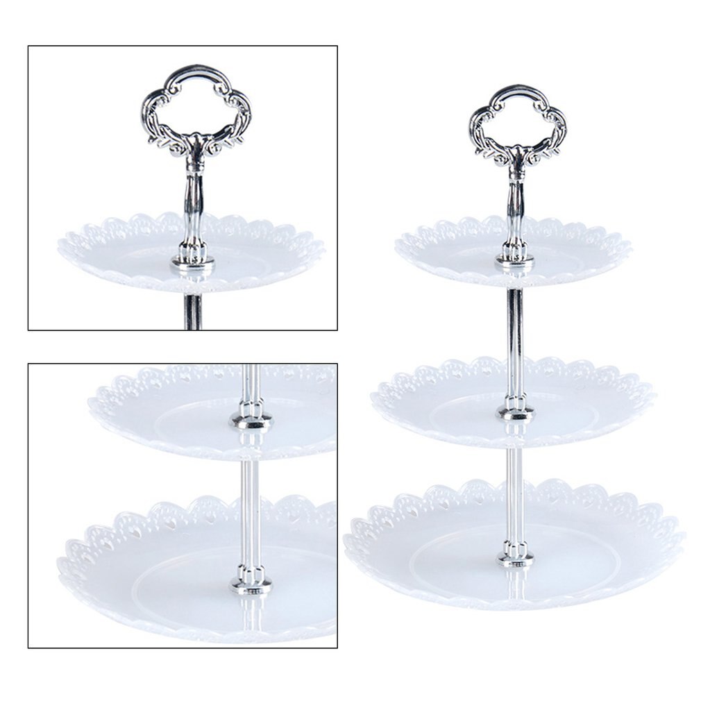 3 Tier Cake Stand Afternoon Tea Wedding Plates Par... – Vicedeal