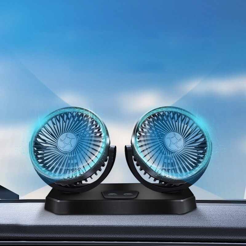 3 Gears Mini Car Cooling Fan Portable Auto Electri... – Grandado