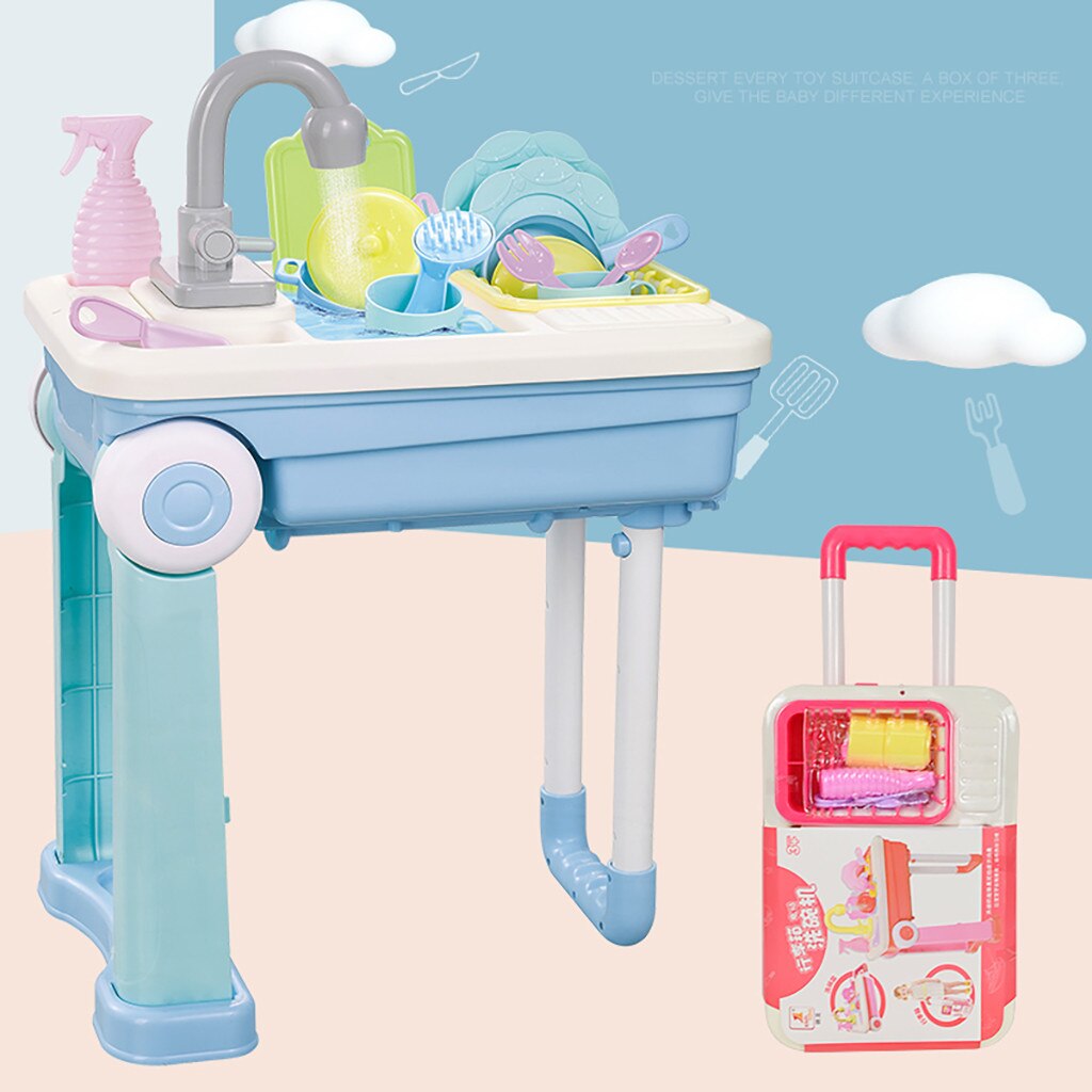 Child Pretend Role Play Kitchen Dishwasher Set Toy... – Grandado