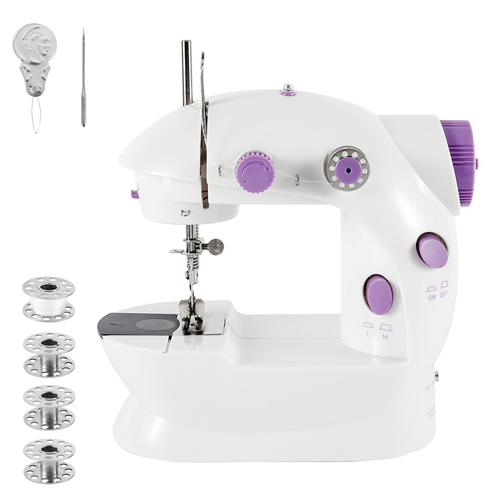 Symaskin mini bærbar husholdning nattlys fotpedal ... – Grandado