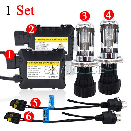 SKYJOYCE 55 w DC bi xenon hid kit H4-3 Bi xenon H4... – Vicedeal